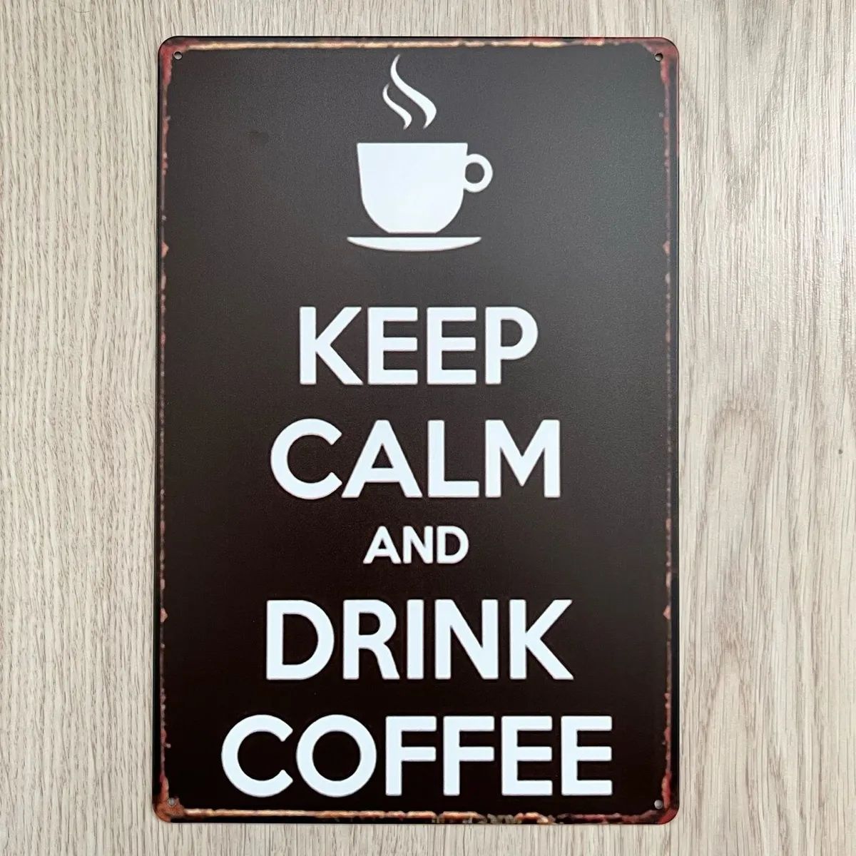 Табличка металлическая интерьерная Кафе Кофе Coffee Cafe