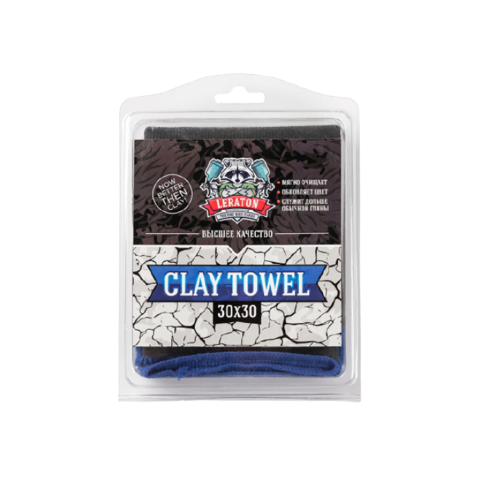 Leraton Полотенце-автоскраб CLAY TOWEL CL5 30x30