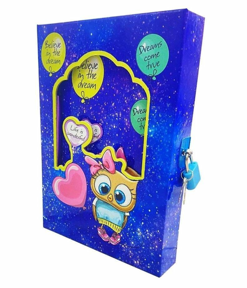 Скетчбук блокнот творческий с замком