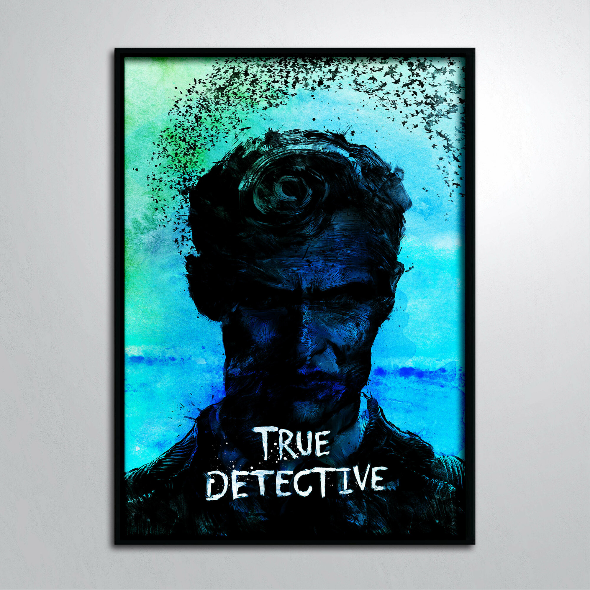 Постер без рамы/Настоящий детектив Мэттью МакКонахи Водоворот Арт True Detective (А2/420х594)