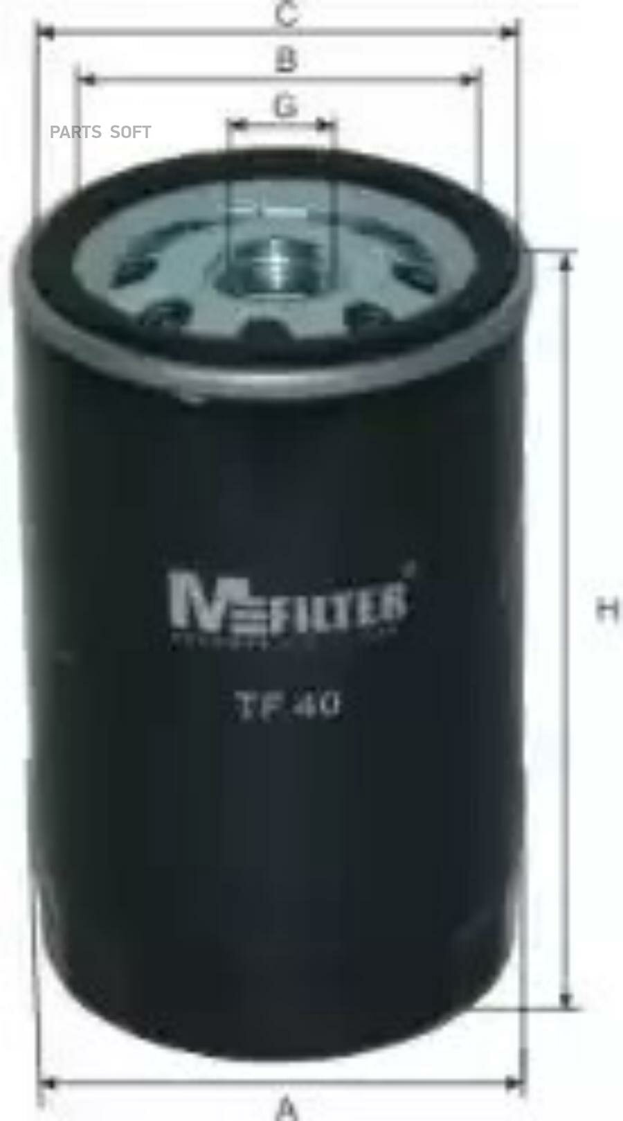 Масляный фильтр M-Filter арт. TF40
