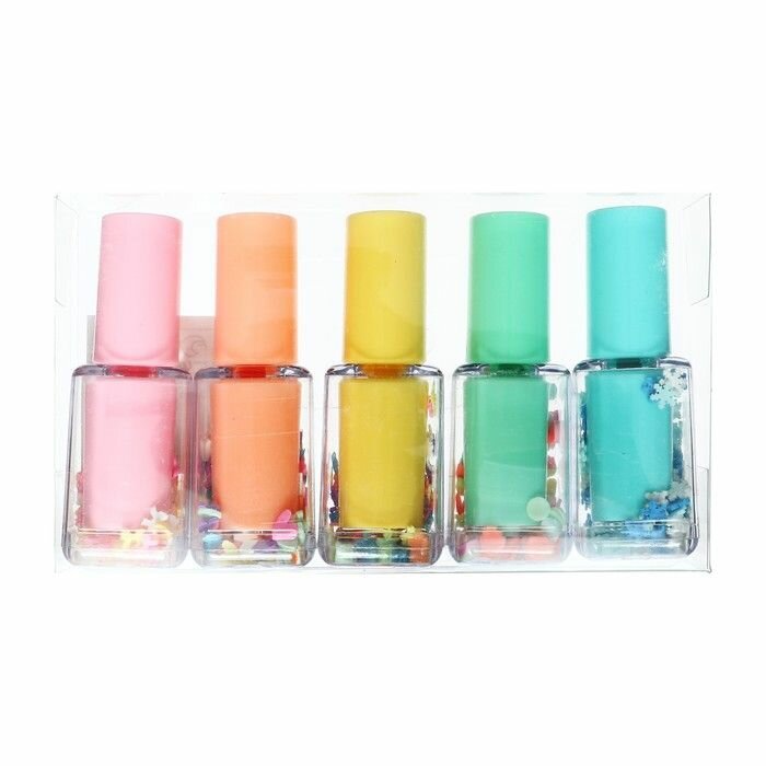 Набор текстовыделителей Calligrata 5 штук, 5 цветов "Лак для ногтей"