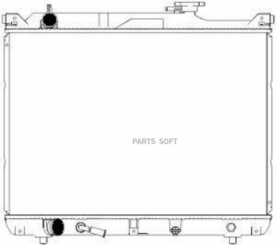 34311003 SAKURA Радиатор SUZUKI GRAND VITARA 2.7 01-