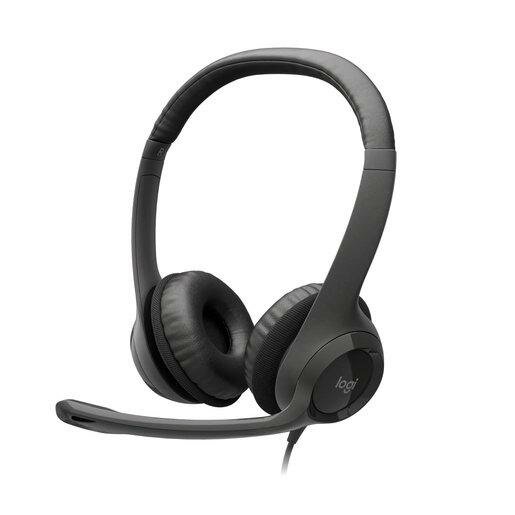 Гарнитура проводная LOGITECH H390 (981-000406), черный