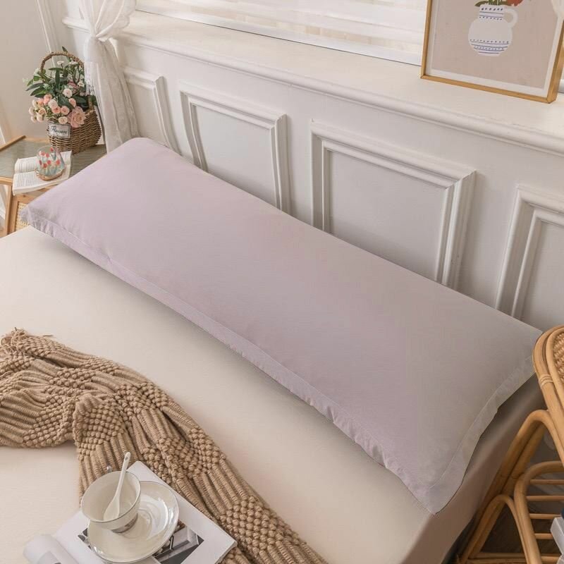 Наволочка с ушками на длинную подушку, Жемчуг, Египетский хлопок, на молнии, 120/40 см, 1шт