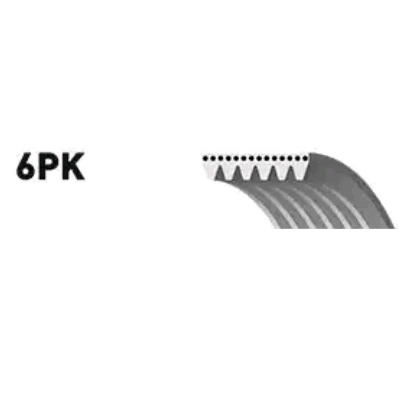 Ремень поликлиновой для автомобиля, GATES 6PK1640 (1 шт.)