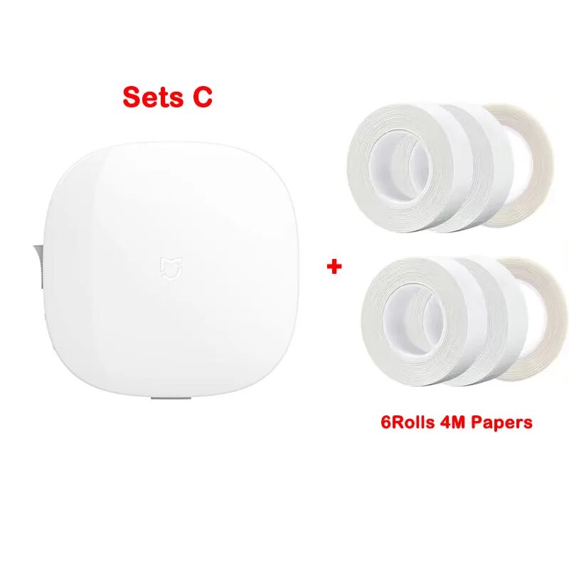 Xiaomi Mijia Портативный Беспроводной Термопринтер Этикеток Sets C