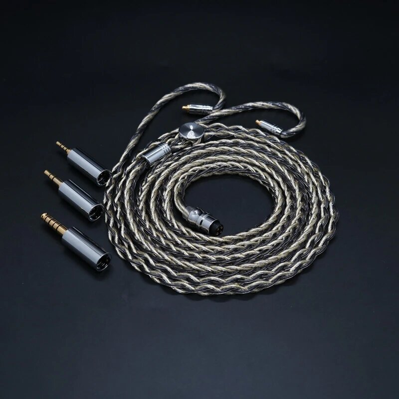 Кабель для наушников ivipQ IvipQ-233 8-жильный графеновый + серебряный палладиевый 0.78 2PIN