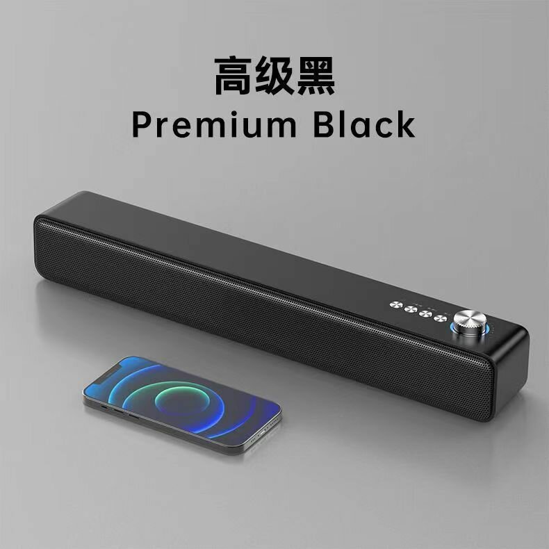 Саундбар для телевизора и компьютера с сабвуфером, Bluetooth, 4 динамика, USB питание, басы, подсветка