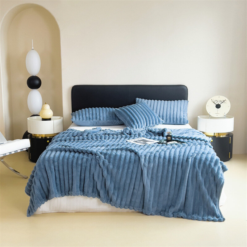 Одеяло "Кролик", плюшевое, фланель, коралловый флис, 180x200 см