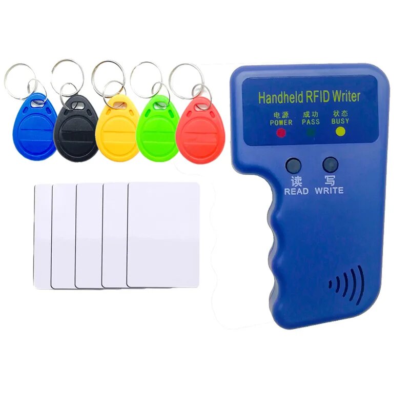 RFID-копировальный прибор 125KHz, 5 ключей, 5 карт