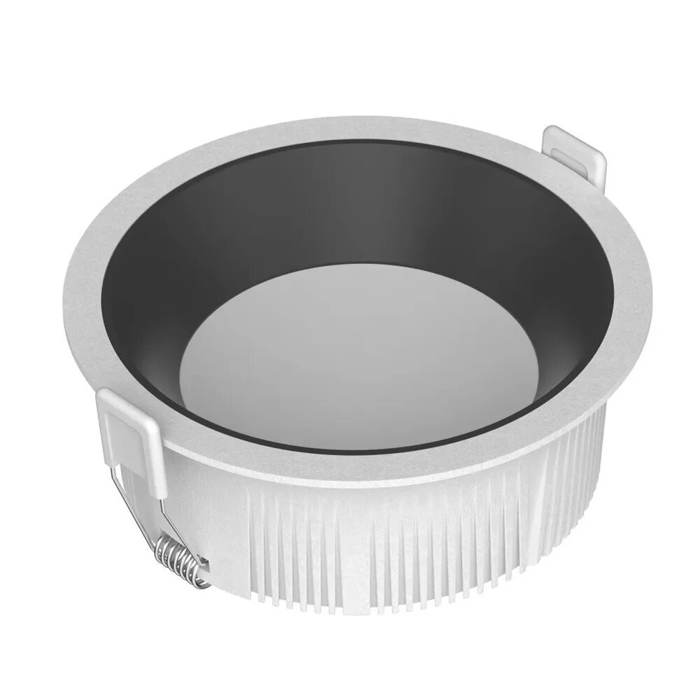 Встраиваемый светильник круглый, Natural white 4000K, Black, 24W