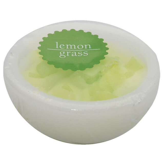 HOME INTERIORS свеча-чаша Меланж Лемонграсс 12x6 см ароматизированная салатовая, 15 ч