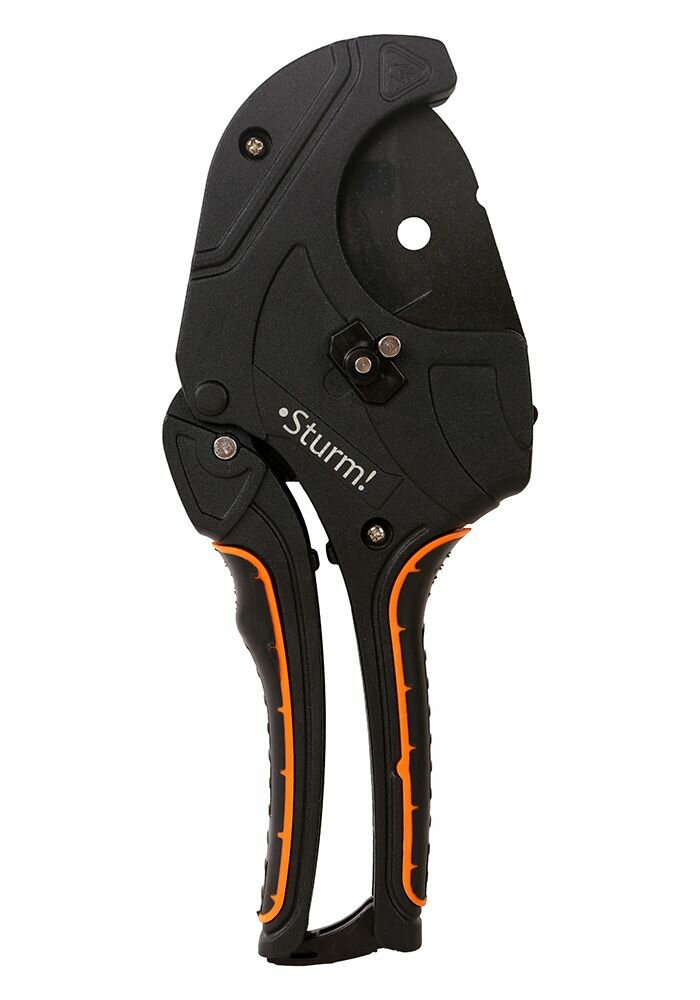 Труборез STURM 1074-09-63 для резки труб ПВХ, 63мм, SK5, тефлоновое покрытие, стопорная скоба