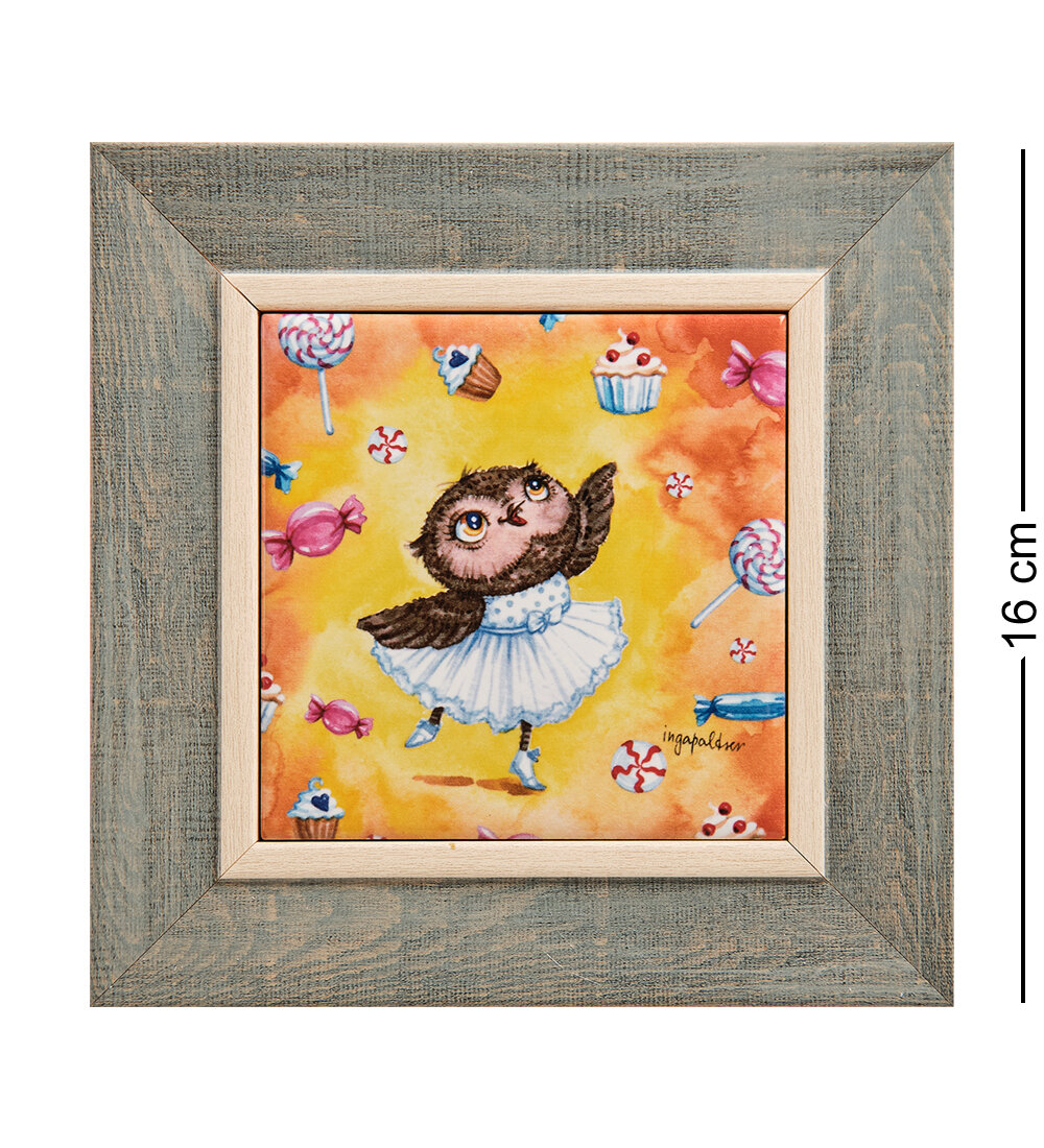 Панно керамическое 'Мечтай! сияй! цвети!' 10х10