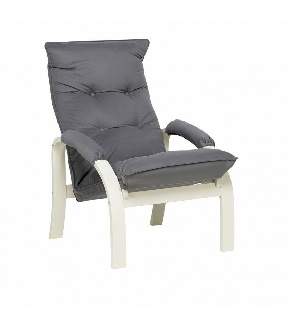 Кресло-трансформер Leset Левада, слоновая кость, ткань велюр, v32 серый