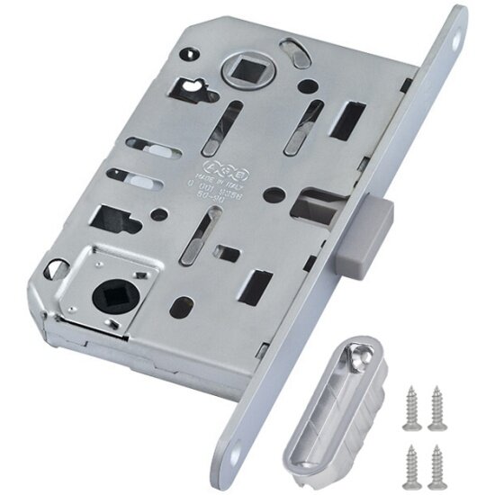 Защелка Agb сантехническая WC с ответной планкой Minima матовый хром