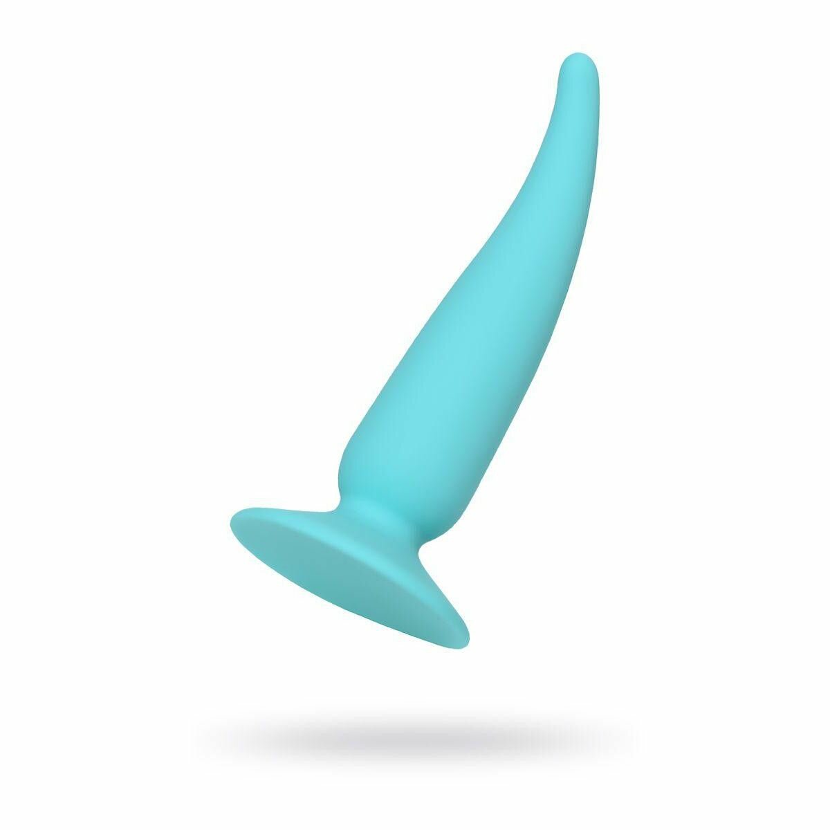 Анальная втулка ToDo by Toyfa Сappy, силикон, голубая, 12,5 см, 2,7 см