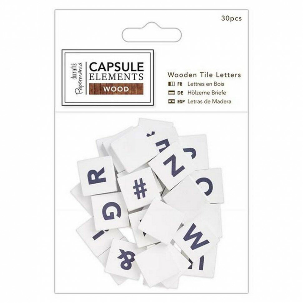 Docrafts PMA174669 Набор букв Elements Wood, Дерево