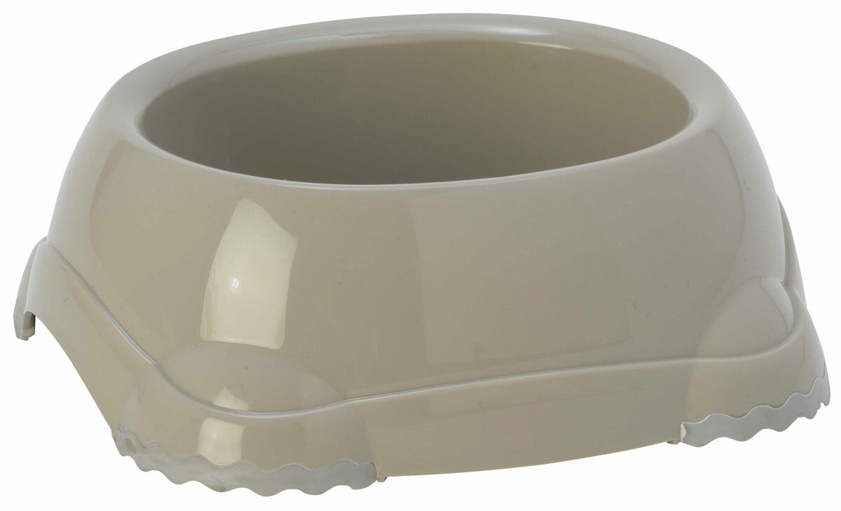 Миска нескользящая Moderna Smarty Bowl пластиковая светло-серая 1,25 л (1 шт)