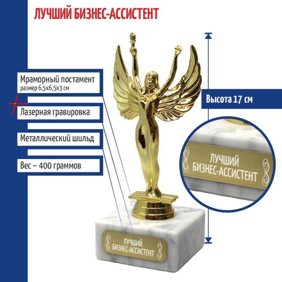 Статуэтка награда Жен. "Лучший бизнес-ассистент" (17 см)