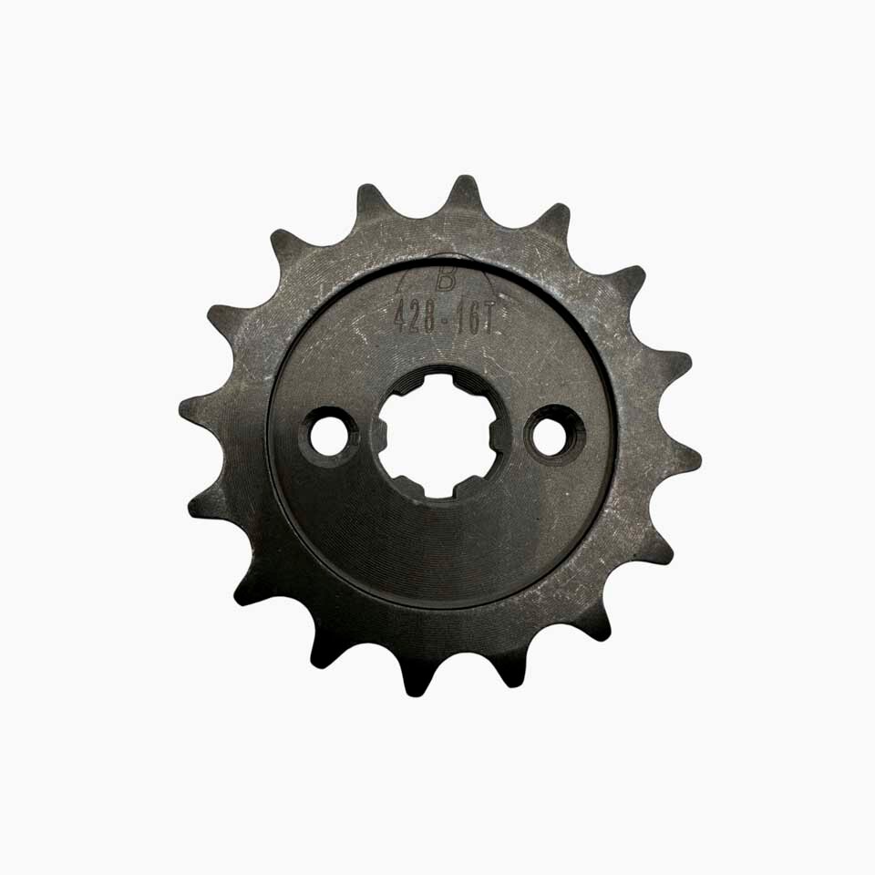 Звезда ведущая 428-16Т на мотоцикл 160FMK 160 см3 двигатель YX160 (TH=17 mm)