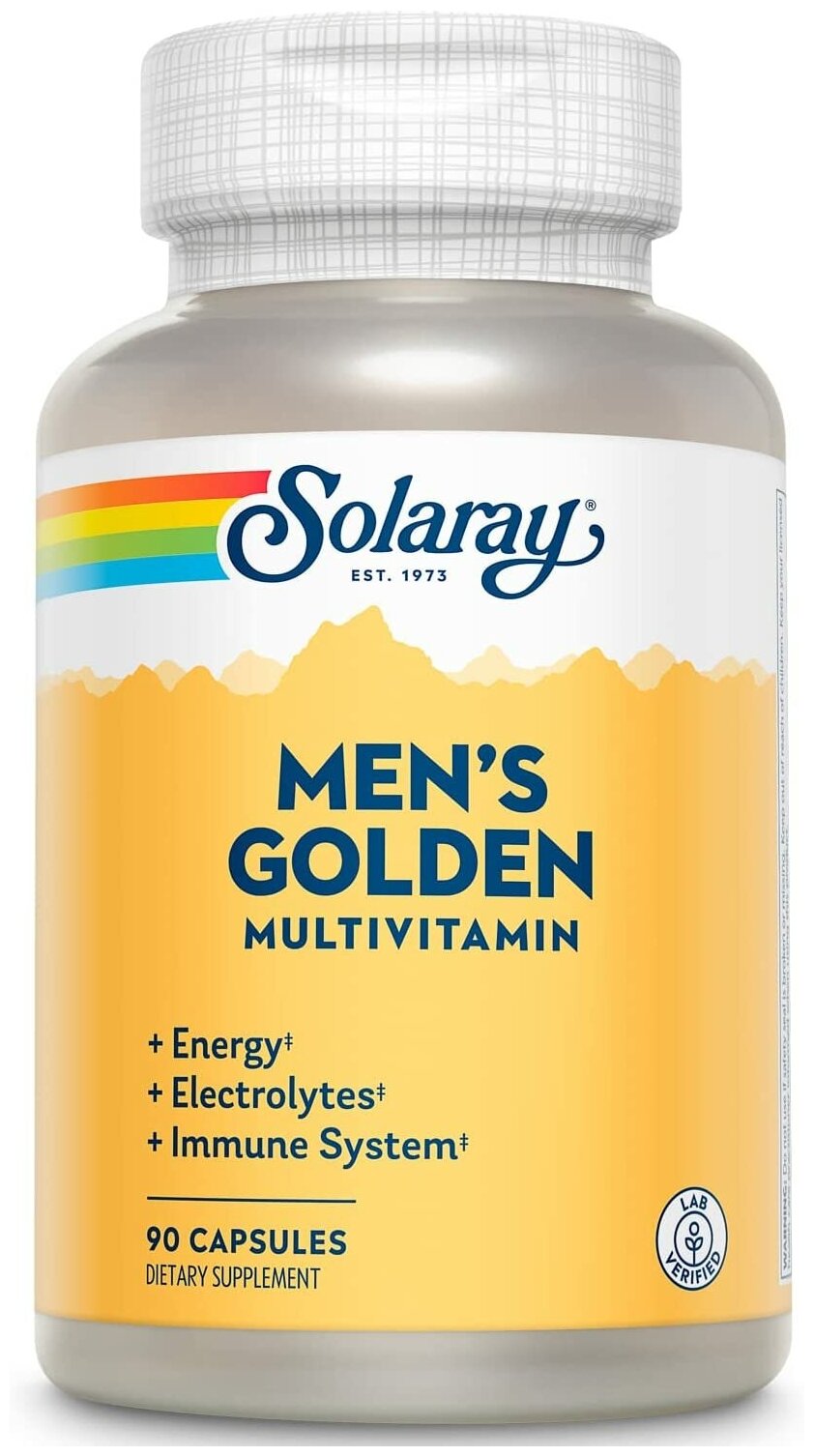 Витамины Solaray Men's Multi, для мужчин, укрепление иммунитета, 90 капсул