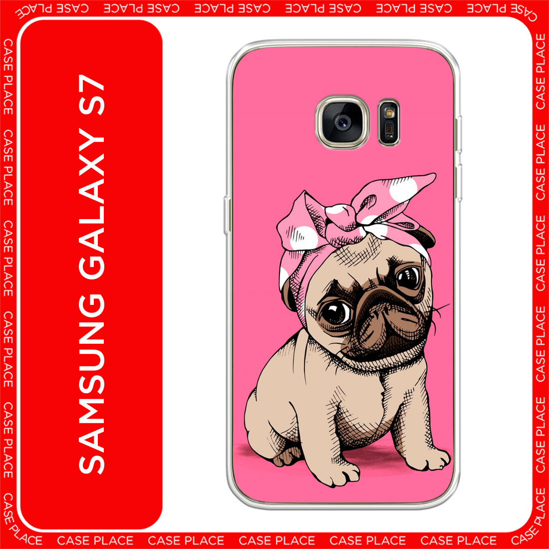 Чехол на Samsung Galaxy S7 / Самсунг Галакси С 7 с принтом Dog Pin-Up