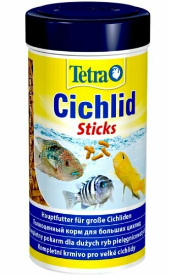 Tetra Корм для цихлид и крупных декоративных рыб, палочки Cichlid Sticks 250мл