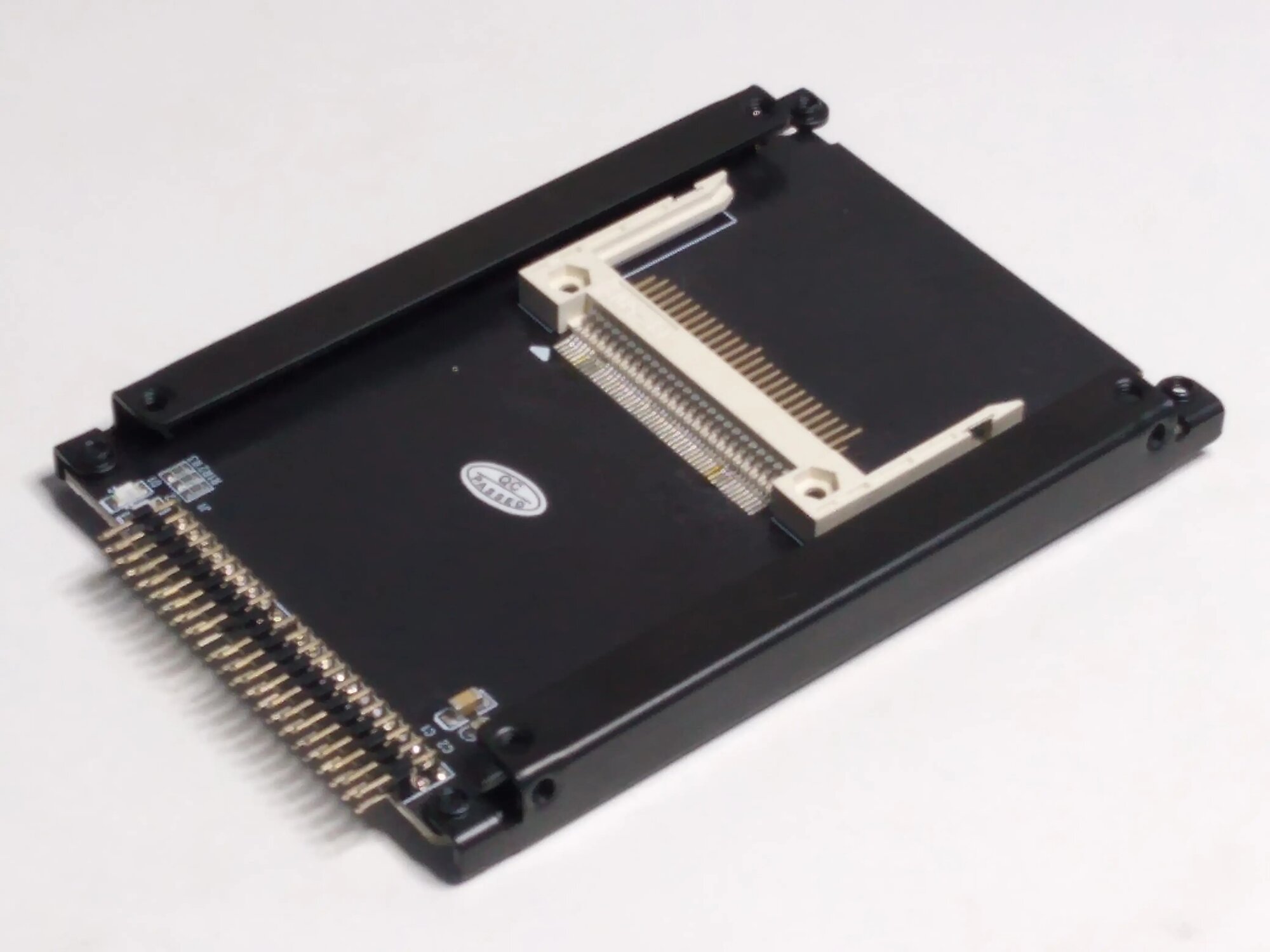 Карта адаптера CF к IDE, двойной слот для CF-карты, 2,5-дюймовый корпус, подходит для 2,5-дюймового жесткого диска, 44-контактный Pata