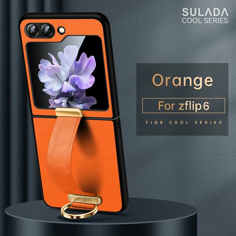 SULADA Роскошное ОПремиум коже чехол для Samsung Galaxy Z Flip 6 / Самсунг Z Flip 6