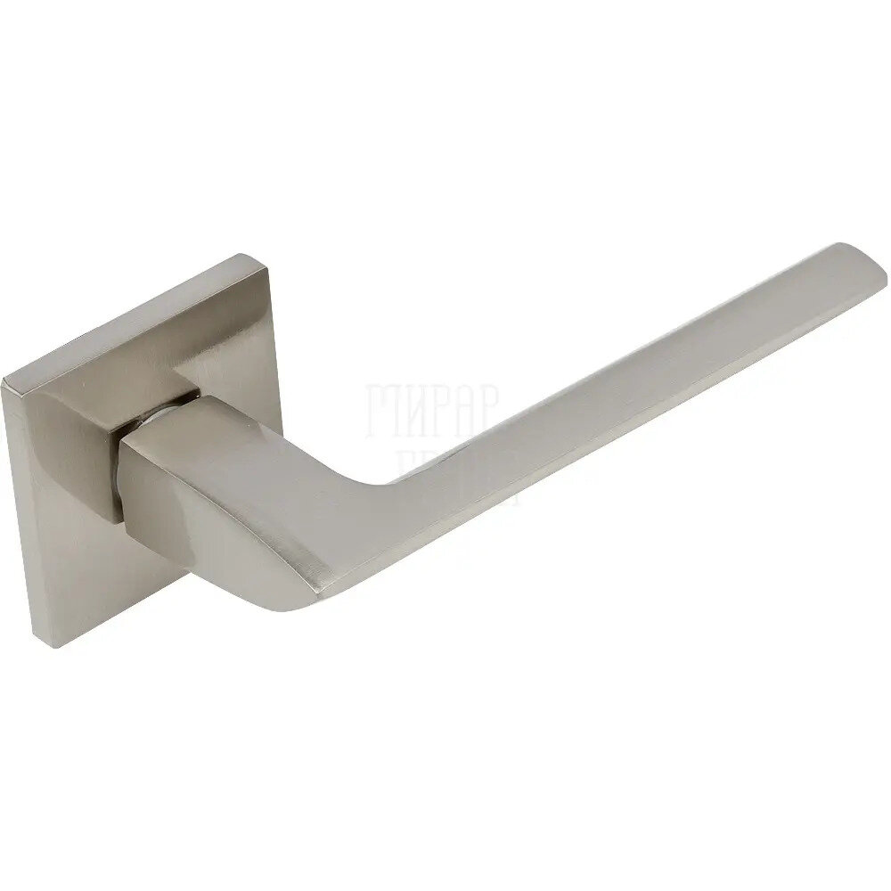 Дверная ручка на квадратной розетке ADDEN BAU "GRACE" S-549 никель