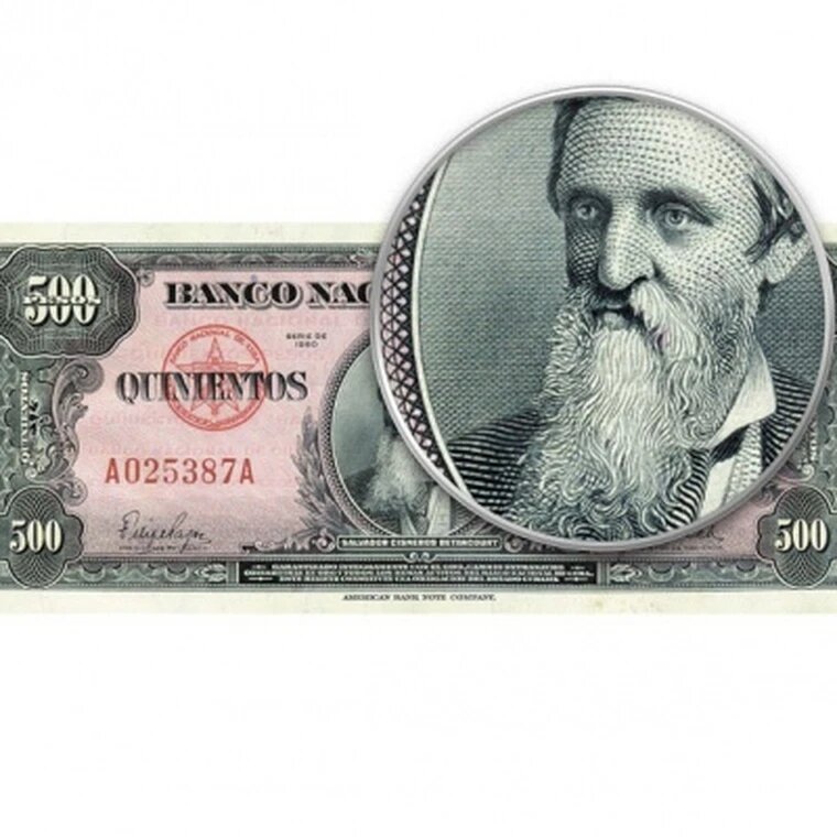 500 песо 1950 года Республика Куба сувенирная копия, банкноты и купюры редкие коллекционные