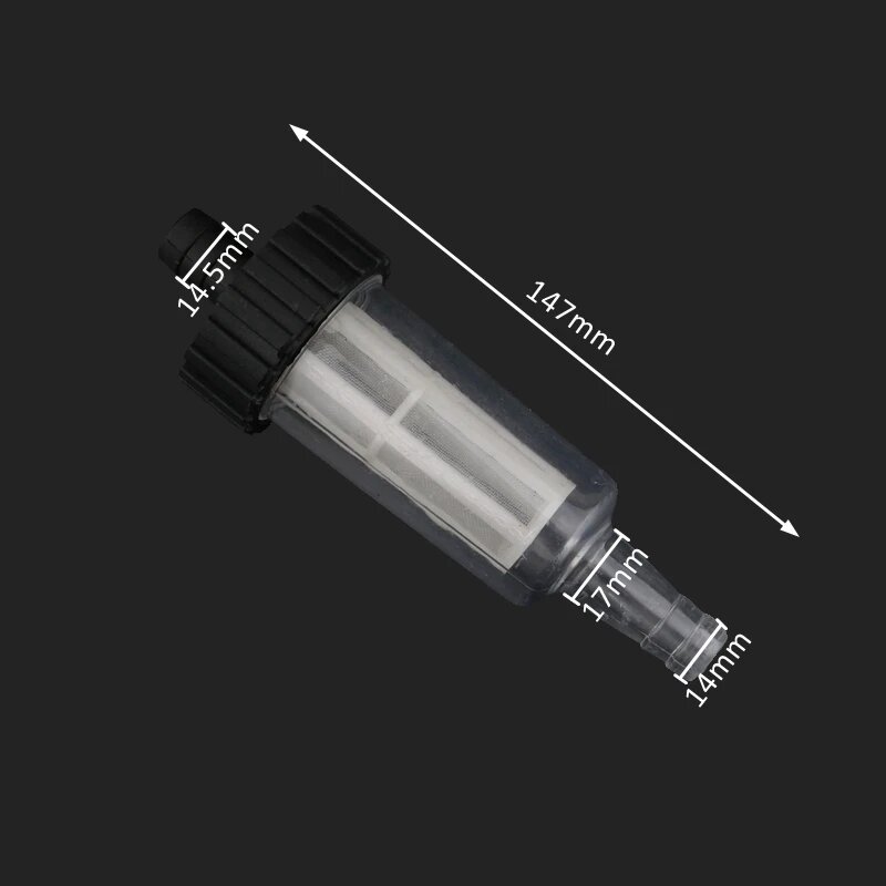 Пластиковый фильтр высокой прозрачности, садовый ирригационный полив, фильтр для мойки автомобиля, фильтр для воды, впускной фильтр, фитинги