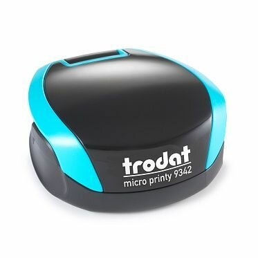 Trodat Micro Printy 9342 карманная оснастка для печати диам. 42 мм бирюзовая