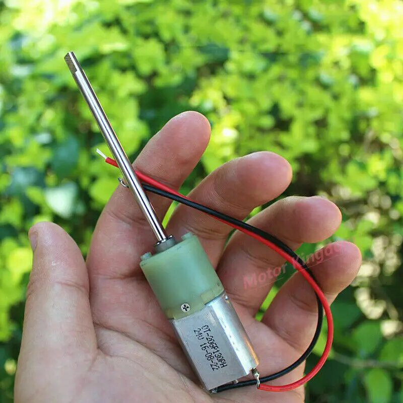 Мини мотор-редуктор шестеренчатый 6В~12В 72об/мин 66мм