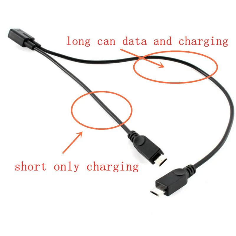 Разветвитель Micro USB 1x2