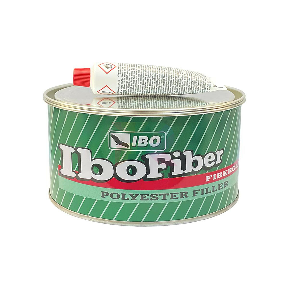 Полиэфирная автомобильная шпатлевка со стекловолокном IBO IboFiber Fiberglas Filler 1,6 кг.