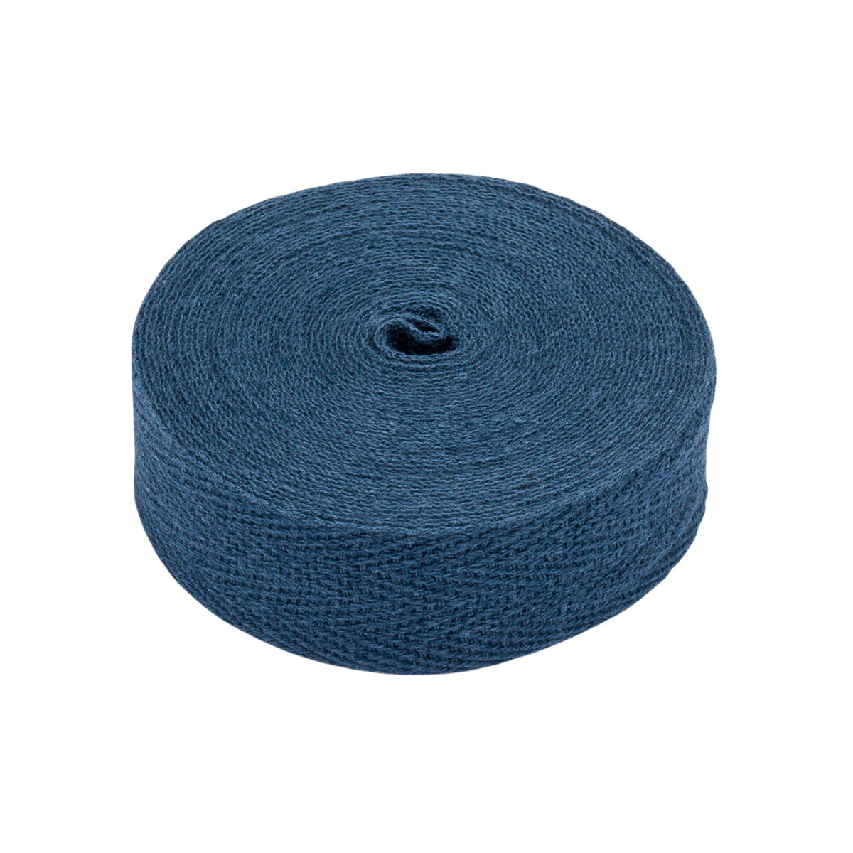 Киперная лента 2 см*4,57 м, для шитья и рукоделия, хлопок, Айрис (65 темно-синий)