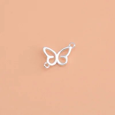 Серебряный коннектор бабочка, 925 пробы