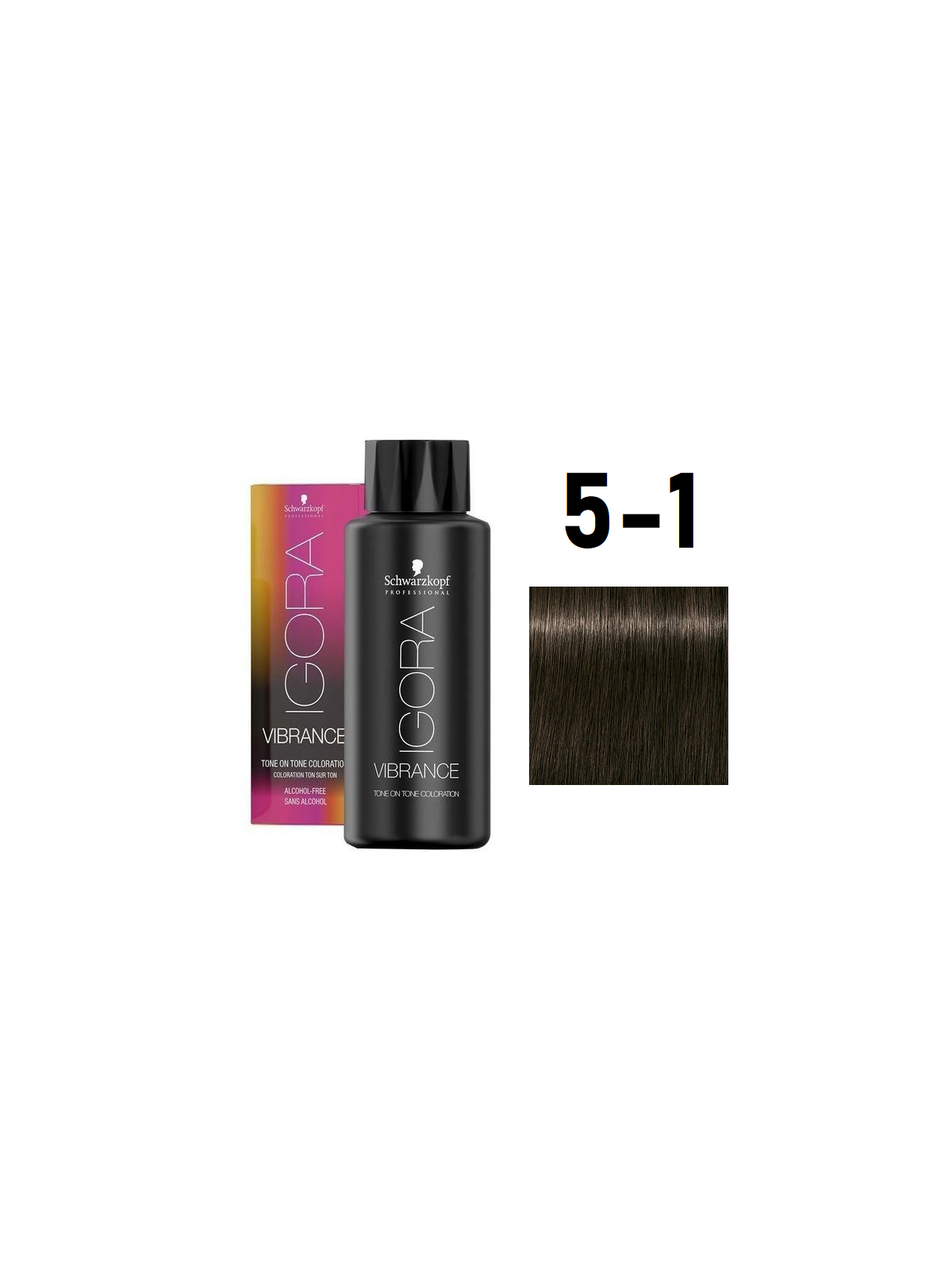 Schwarzkopf Professional Schwarzkopf Igora Vibrance 5-1 - Краситель тон-в-тон светлый коричневый сандре 60 мл