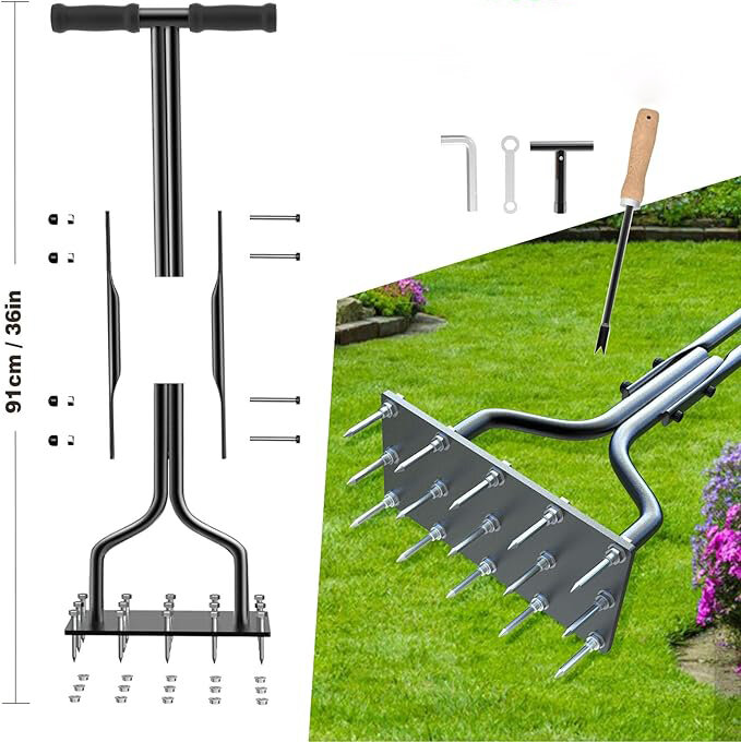 HJDFGS Для аэрации газона (почвы) , аэраторы газона
