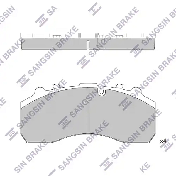 SANGSIN BRAKE sp1393 колодки торм. дисковые hi-q