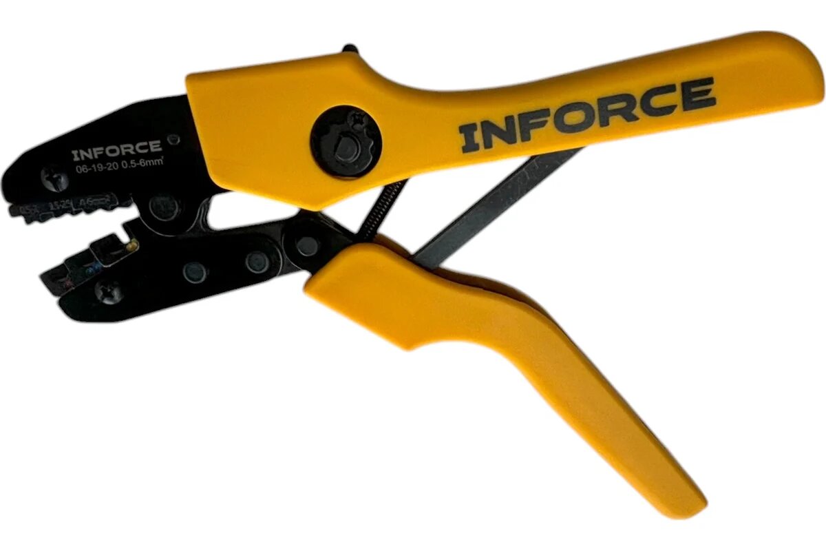 Inforce Пресс-клещи для обжима наконечников 0,5 - 6 мм2 06-19-20