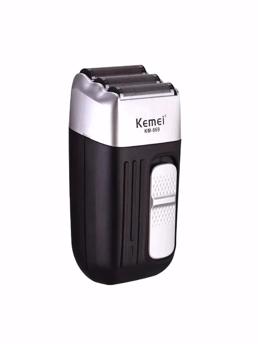 Электробритва Kemei KM-869, 3 бреющих элемента, водонепроницаемая, 12 насадок в комплекте