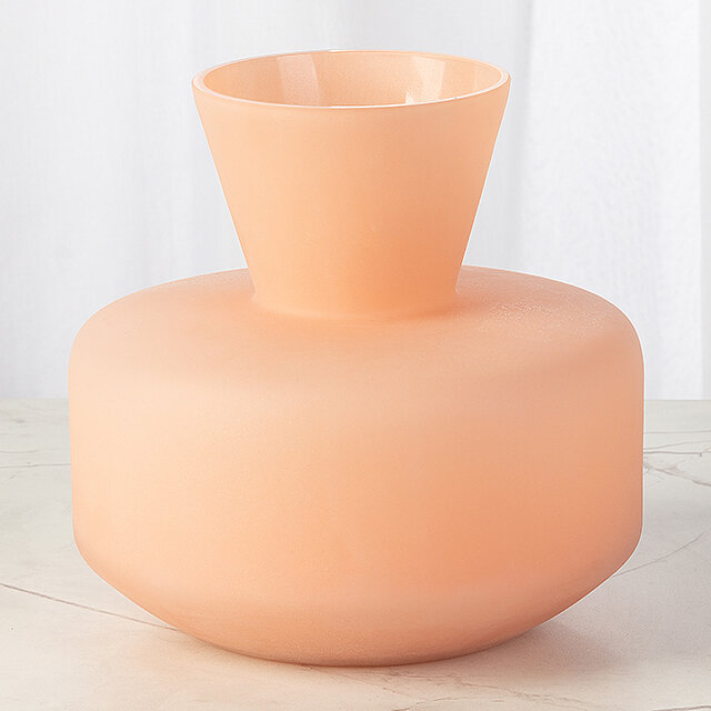 Декоративная ваза Элебрун 20 см персиковая, EDG, 105764-32