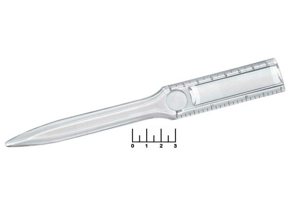 Лупа-линейка пластиковая 7см 2*/4* CX1002X2