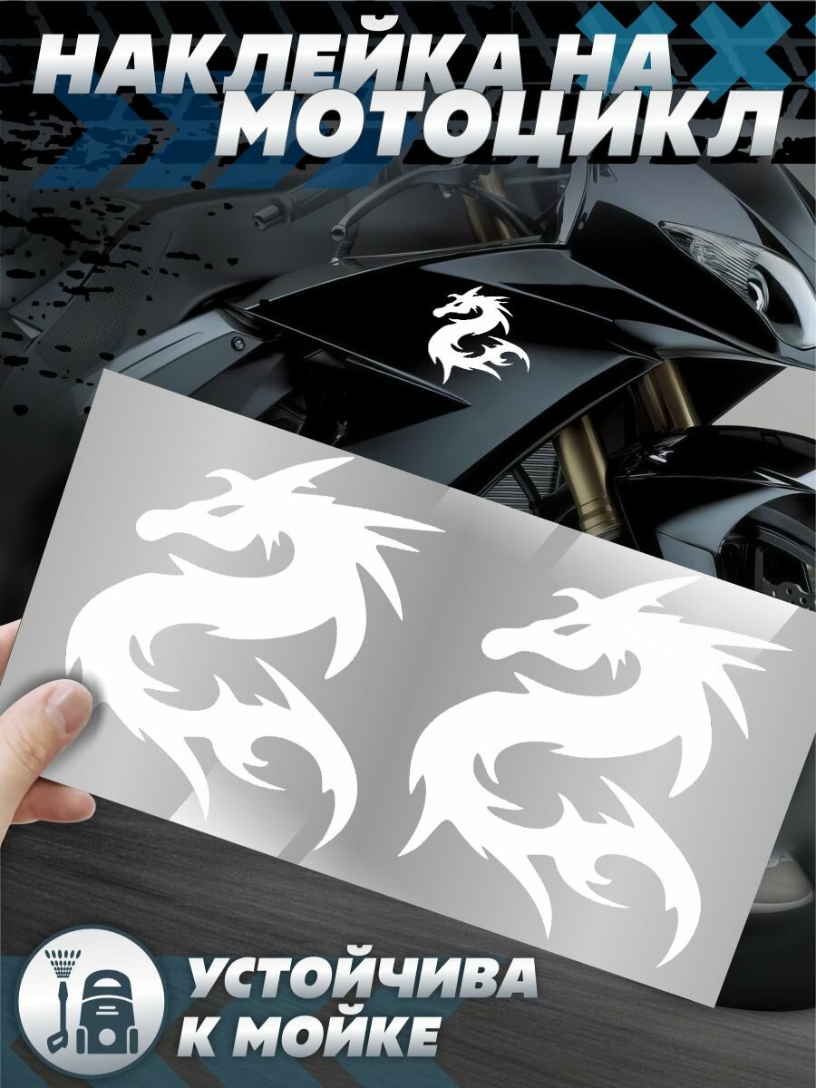 Наклейки на мотоцикл эндуро питбайк Дракон