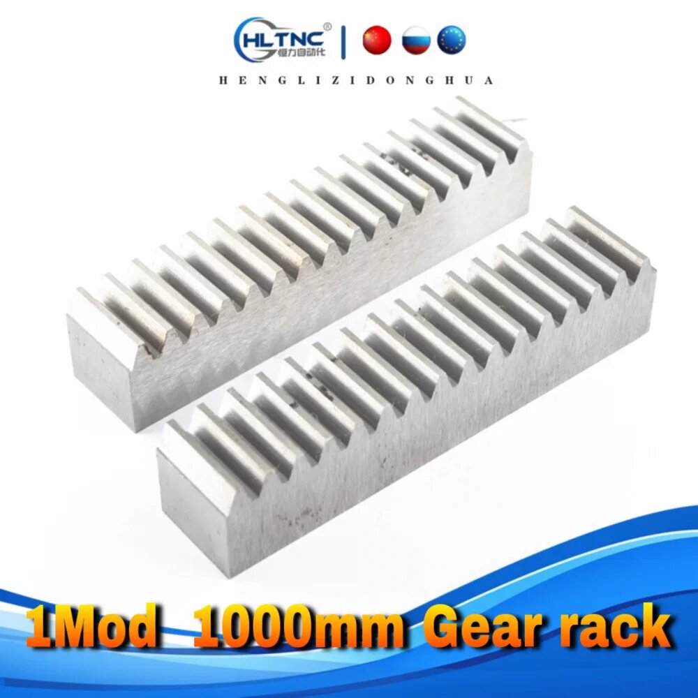 Прецизионная рейка из углеродистой стали Mod10*10/10*12/10*15/12*12/15*15/20*20 1000 мм