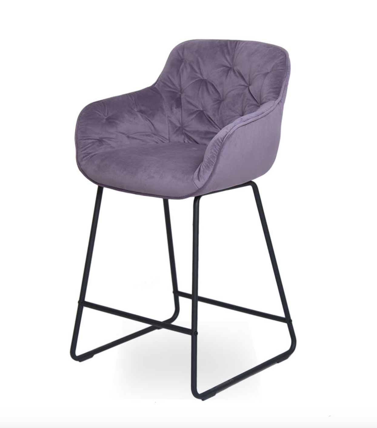 Полубарный стул B-trade D12 PURPLE (VIC 73)/BLACK Размеры: Высота 920мм Глубина 510мм Ширина 530мм